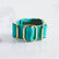 Fancy Cuff Leather Bracelet With Gold Buckles | Giving Bracelets