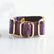 Fancy Cuff Leather Bracelet With Gold Buckles | Giving Bracelets