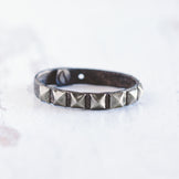 Pyramid Studded Genuine Leather Rockstar Bracelet | Giving Bracelets